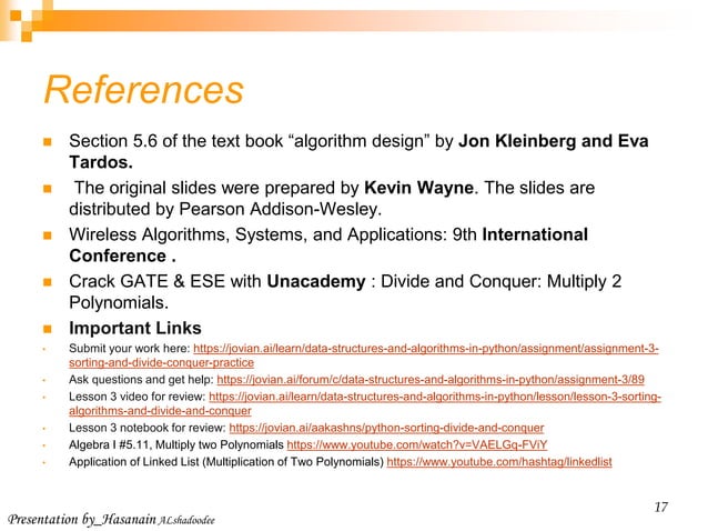 Divide and-conquer multiply two polynomials | PPT | Programming Languages | Computing