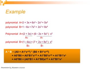 Divide and-conquer multiply two polynomials | PPT