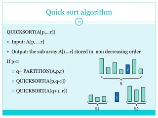 Divide and conquer - Quick sort | PPTX