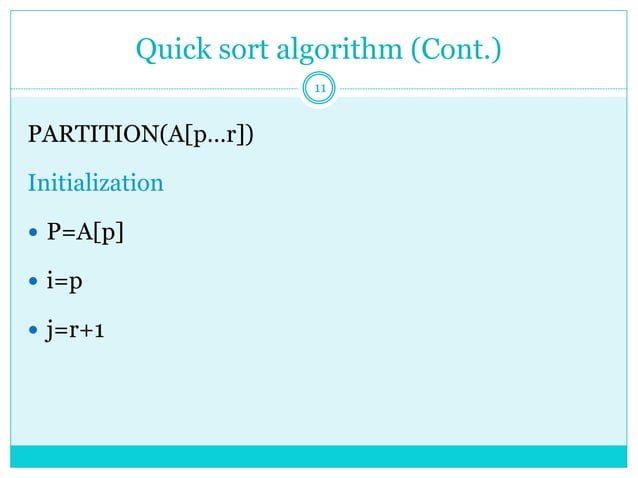 Divide And Conquer Quick Sort Ppt