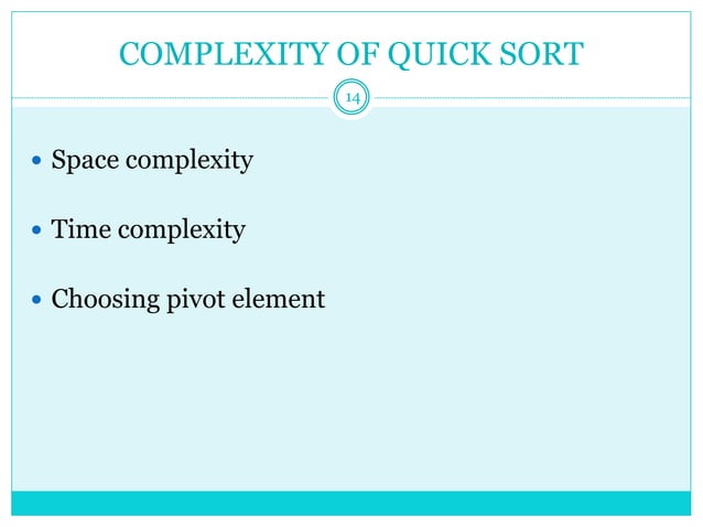 Divide And Conquer Quick Sort Pptx
