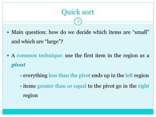 Divide and conquer - Quick sort | PPTX