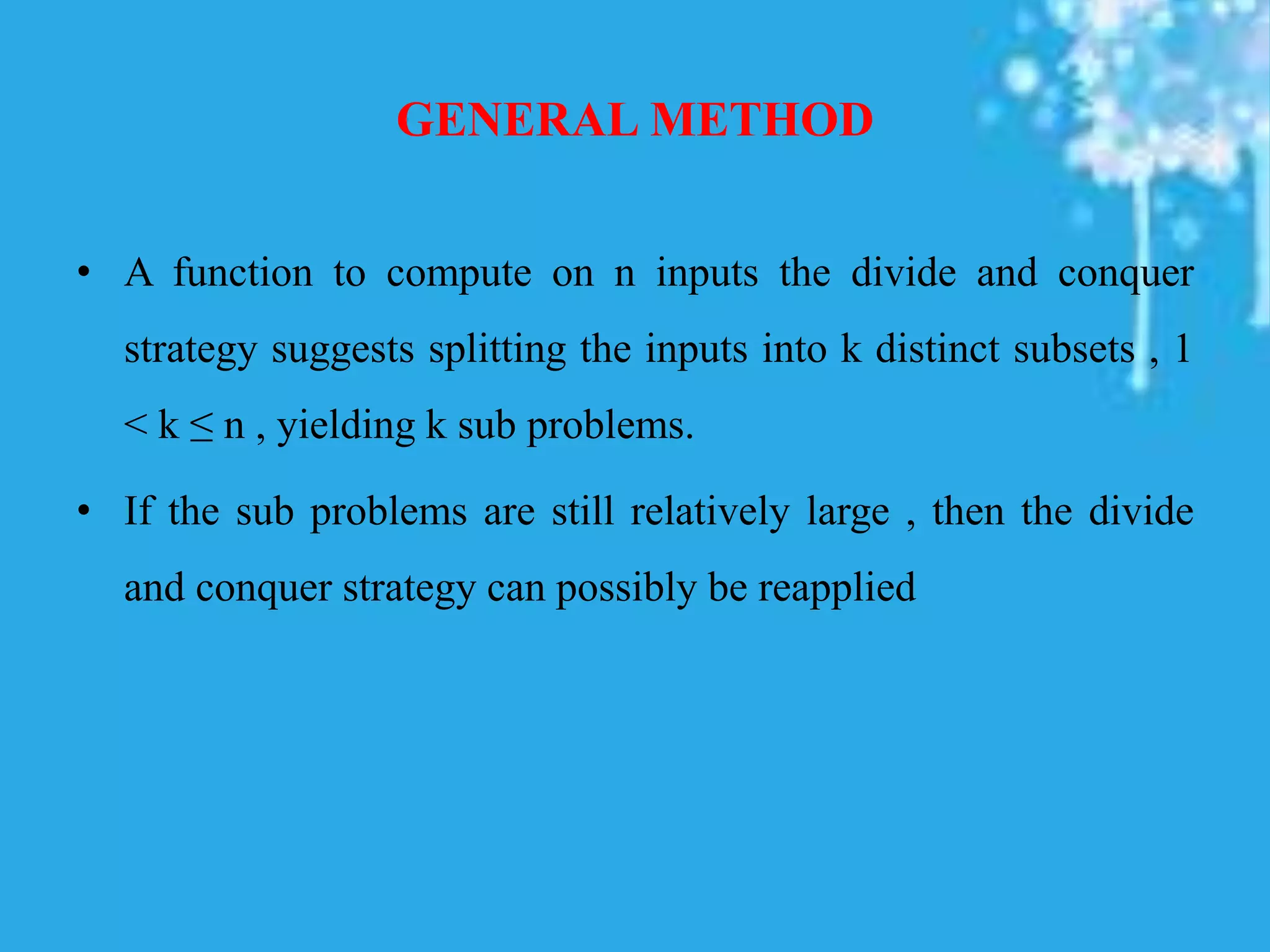 Divide and conquer | PPTX