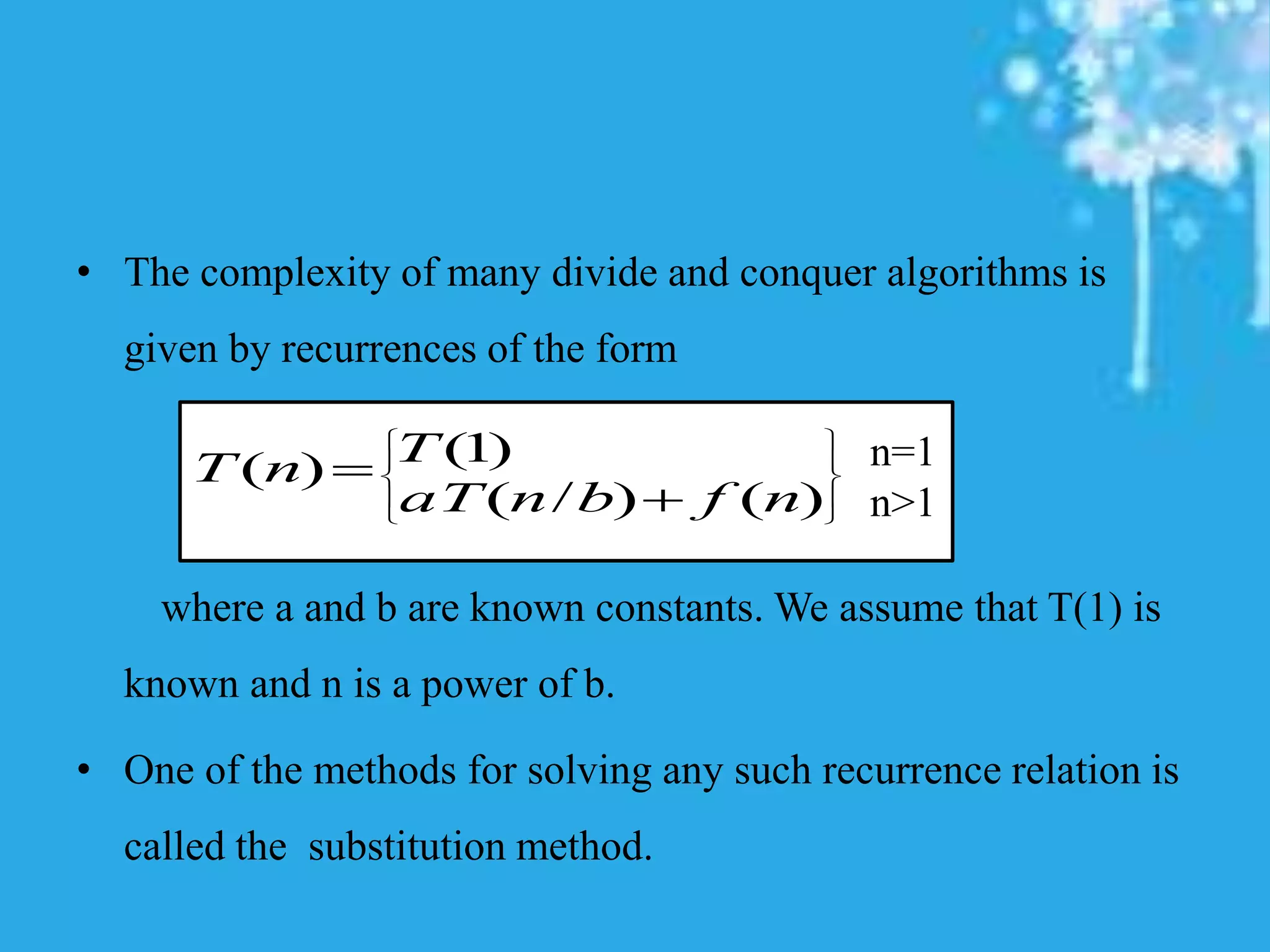 Divide and conquer | PPTX