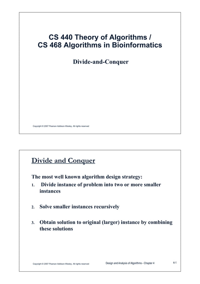 Divide and conquer | PDF