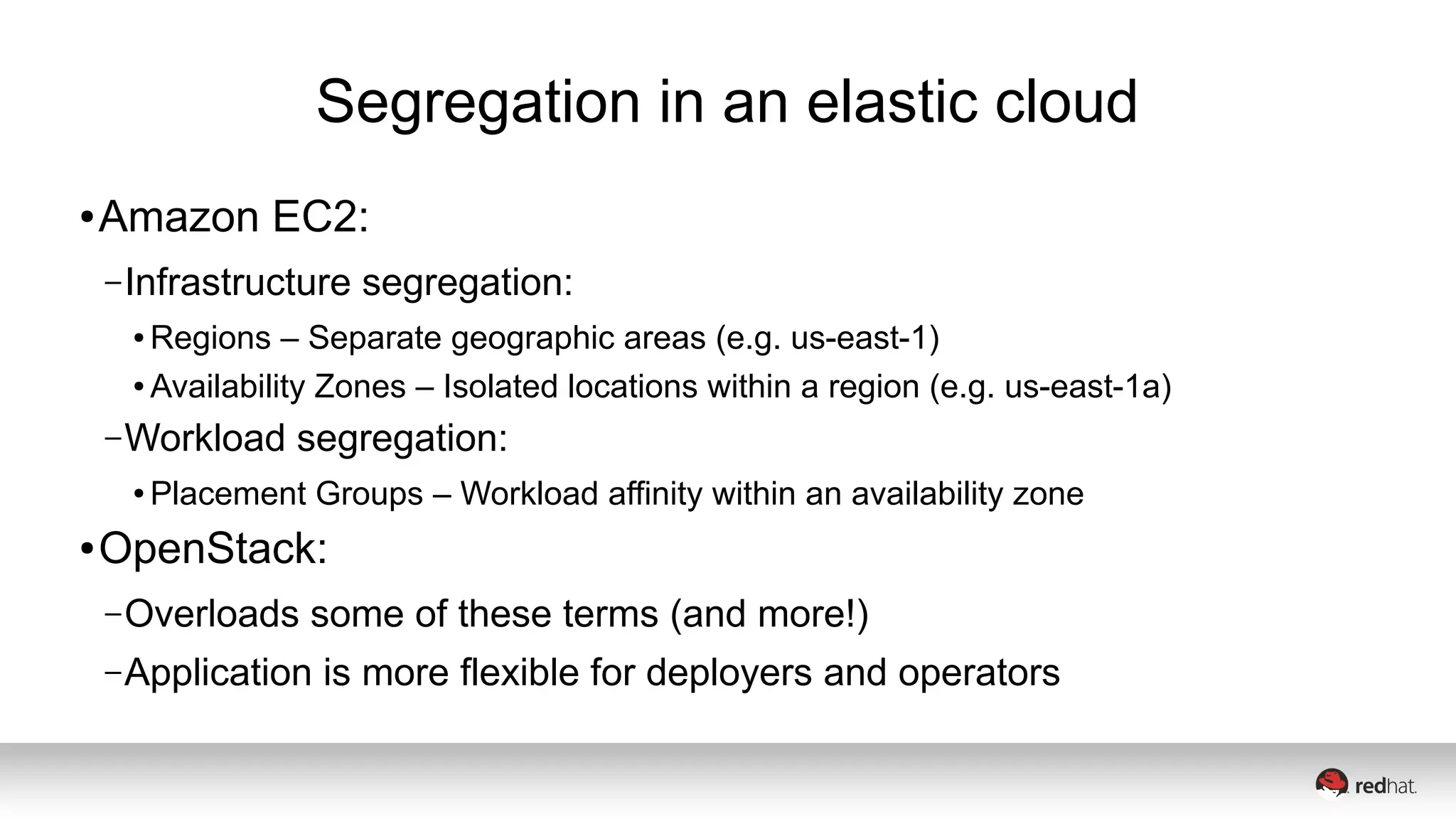 Divide and conquer: resource segregation in the OpenStack cloud | ODP