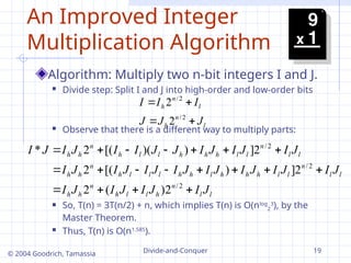 Divide and conquer problem using merge sort | PPT