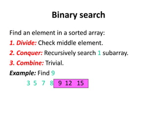 Divide and conquer 1 | PPTX