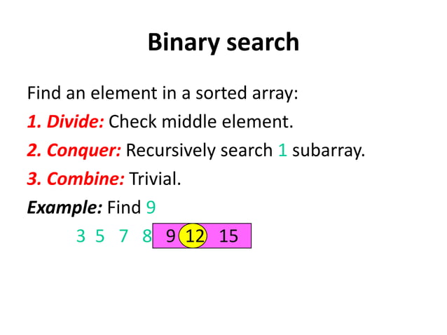 Divide and conquer 1 | PPTX