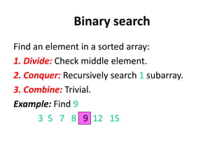 Divide and conquer 1 | PPTX
