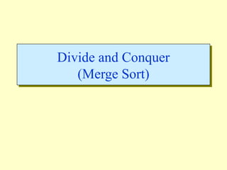 Divide and conquer | PPT