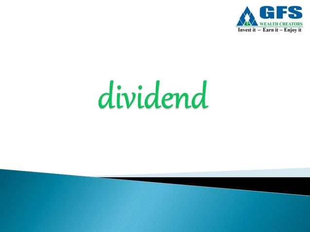 What is Dividend | PPTX