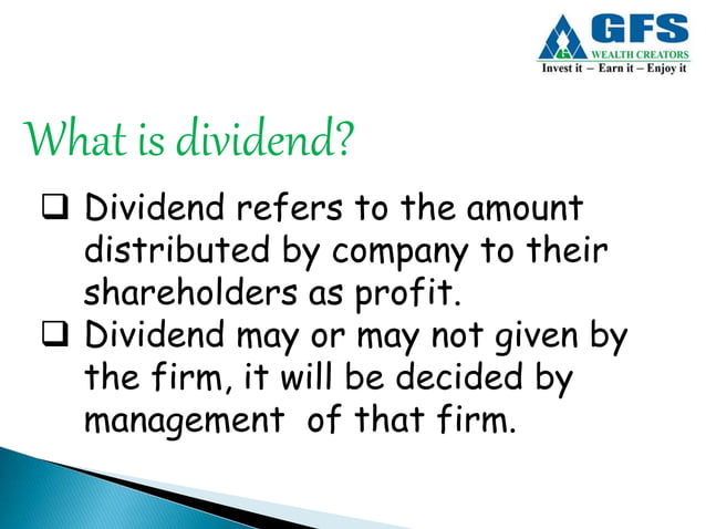 What is Dividend | PPTX