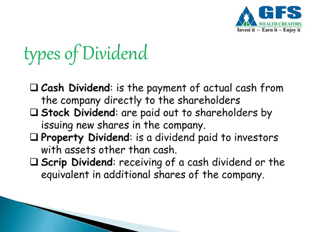 What is Dividend | PPTX