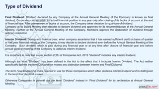 Process for Declaration & Payment of Dividend | PPTX