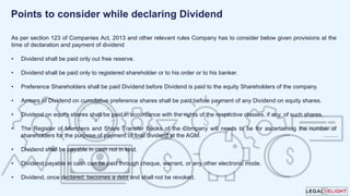 Process for Declaration & Payment of Dividend | PPTX
