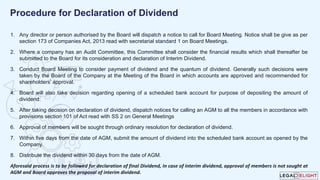 Process for Declaration & Payment of Dividend | PPTX