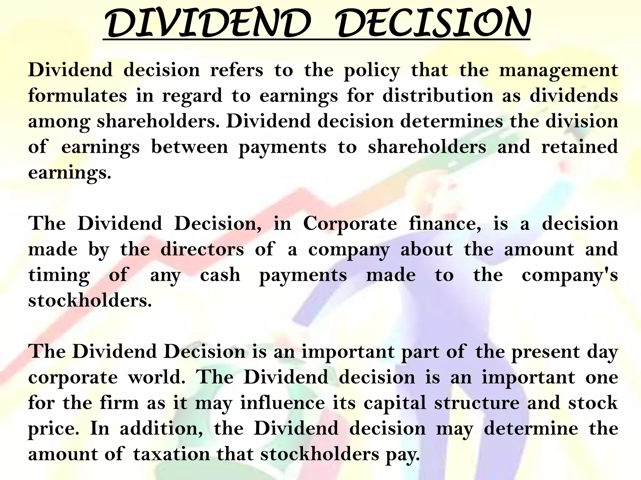 Dividend decision | PPTX