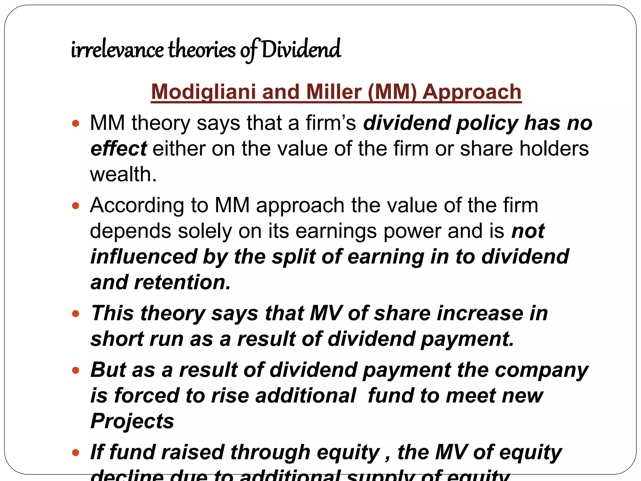 Dividend Decision | PPTX