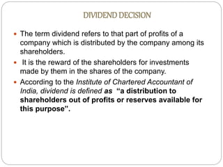 Dividend Decision | PPTX