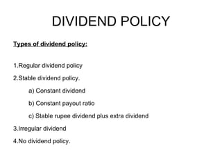 Dividend decisions | PPT