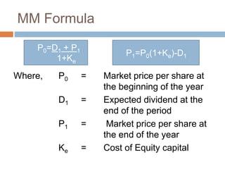 Dividend decision theories | PPTX