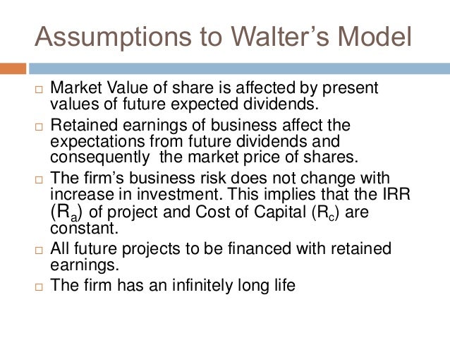 Dividend decision theories
