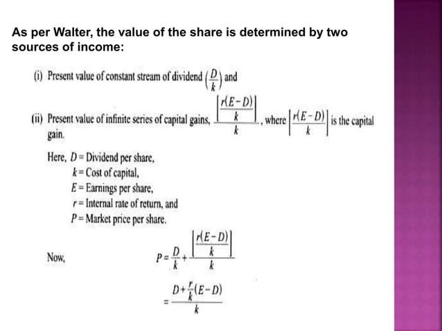 Walter And Gordan theories | PPTX
