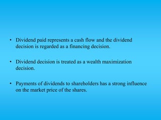 Dividend policy | PPT