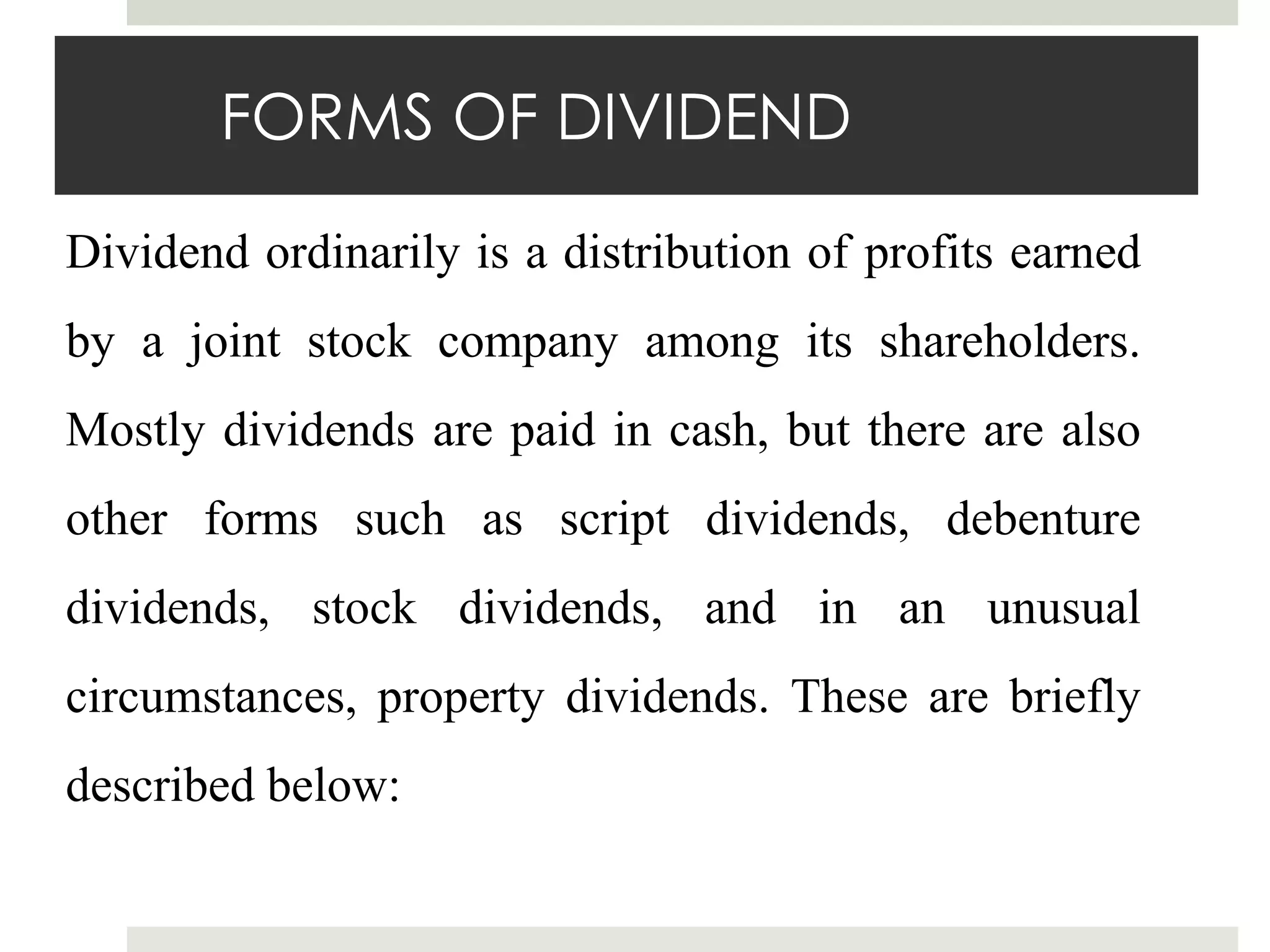 Dividend policy ppt | PPTX