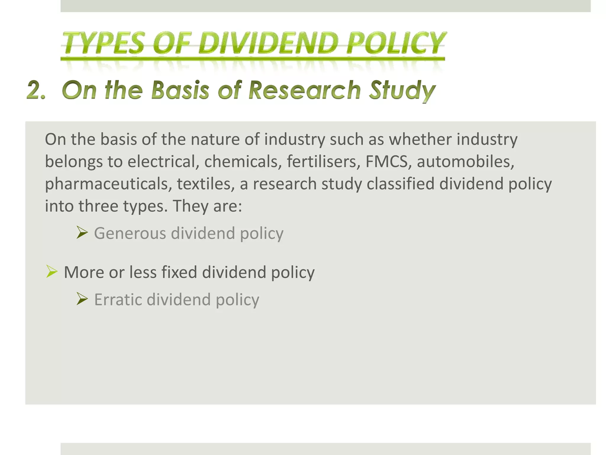 Dividend policy ppt | PPTX