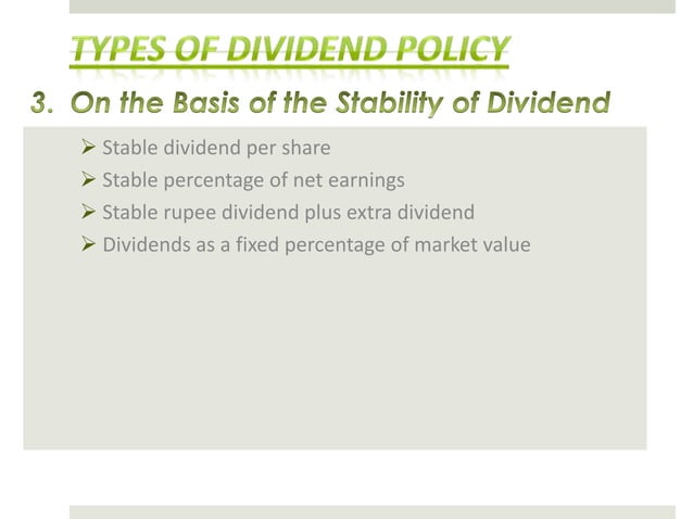 Dividend policy ppt | PPTX