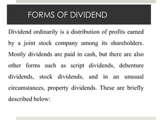 Dividend policy ppt | PPTX