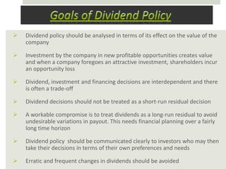 Dividend policy ppt | PPTX