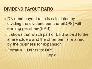 Dividend policy for banking sector | PPT