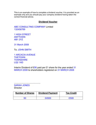 Dividend Resolution.doc