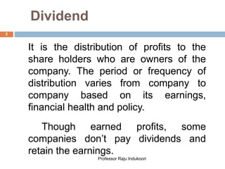Dividends | PPT