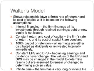 Dividend theories | PPTX