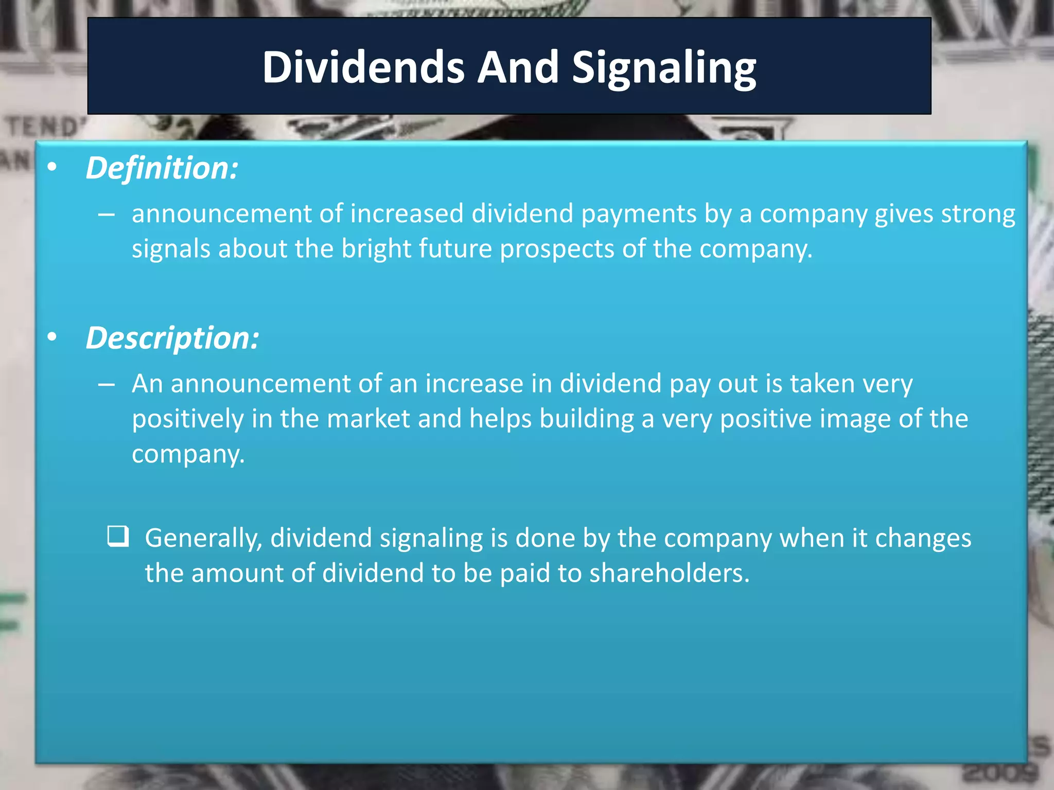 Dividend policy | PPTX