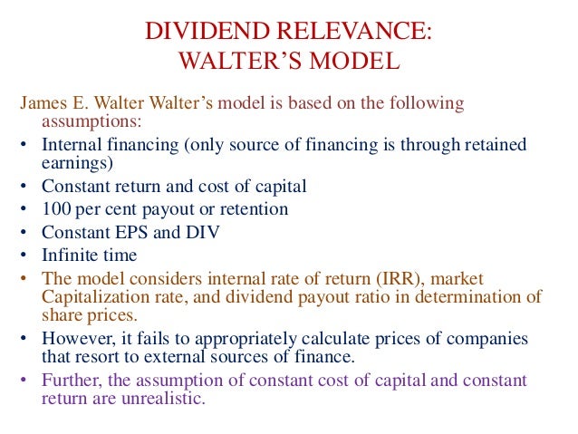 Dividend theory & policy