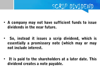 Dividend Types | PPT