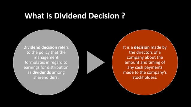 Dividened decision | PPT
