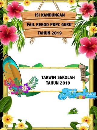 Contoh Kulit Fail Sekolah Tadika - KaiaewaMcknight