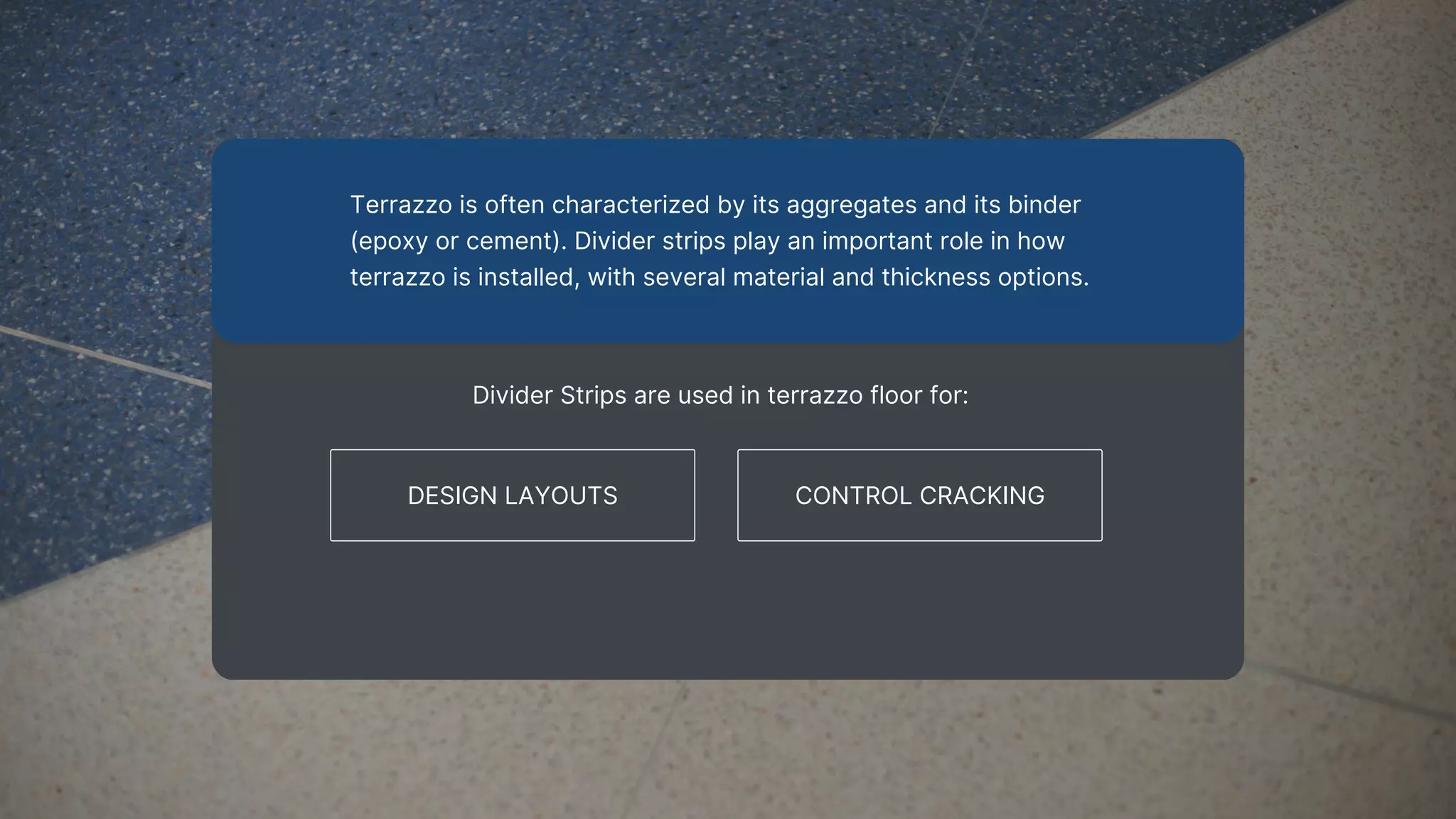 Divider strips in terrazzo flooring | PDF