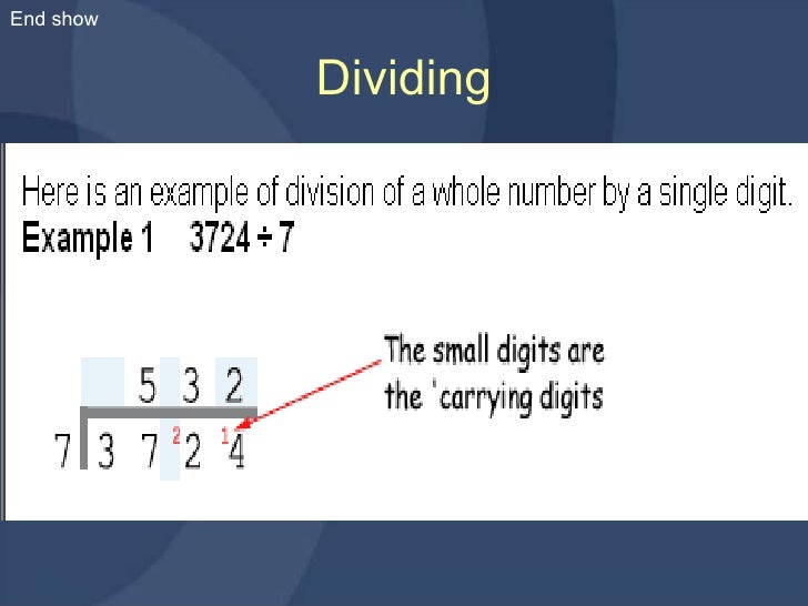 The basics of dividing