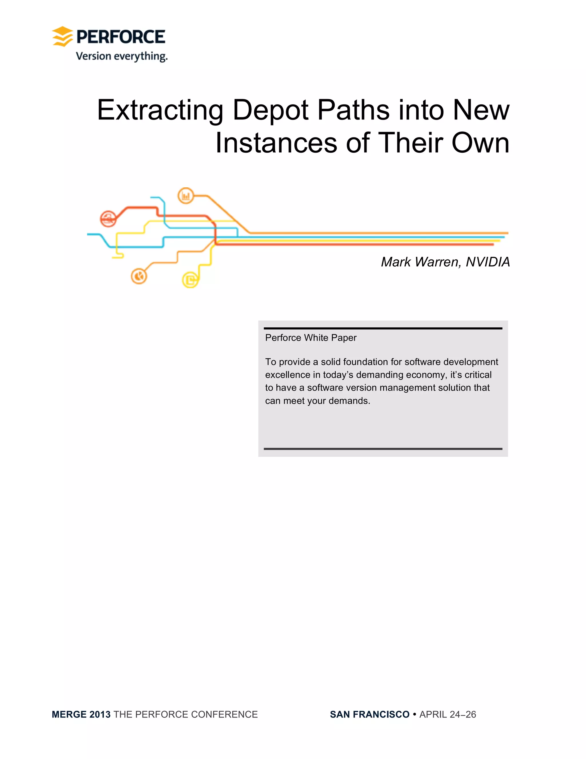 [Nvidia] Extracting Depot Paths Into New Instances of Their Own | PDF