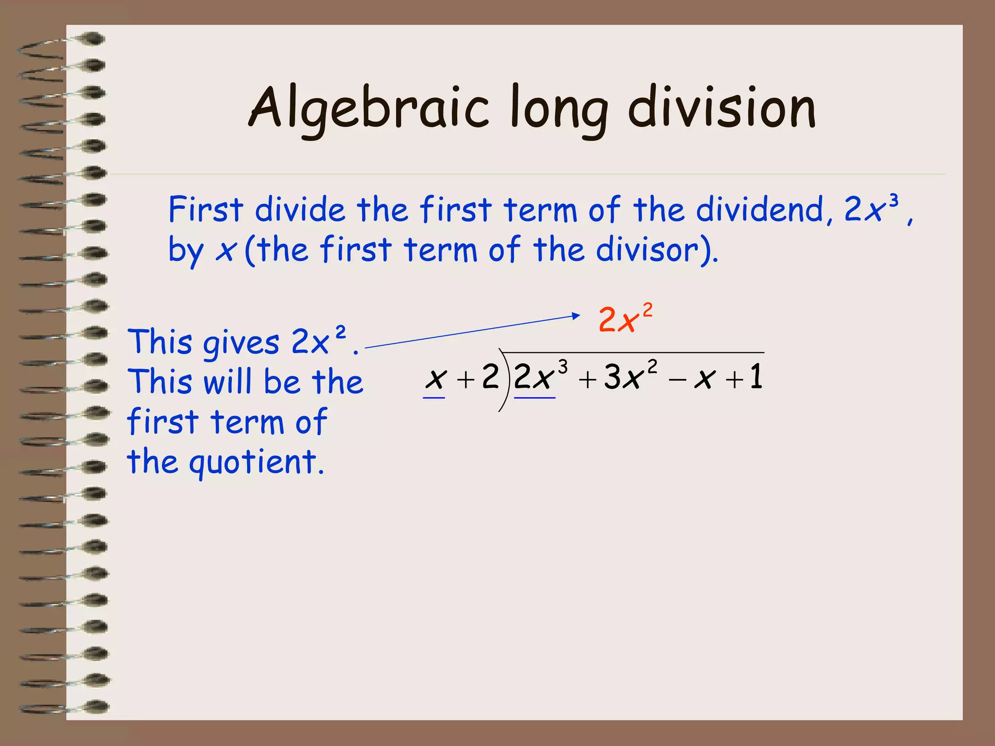 Dividing Polynomials Slide Share | PPT