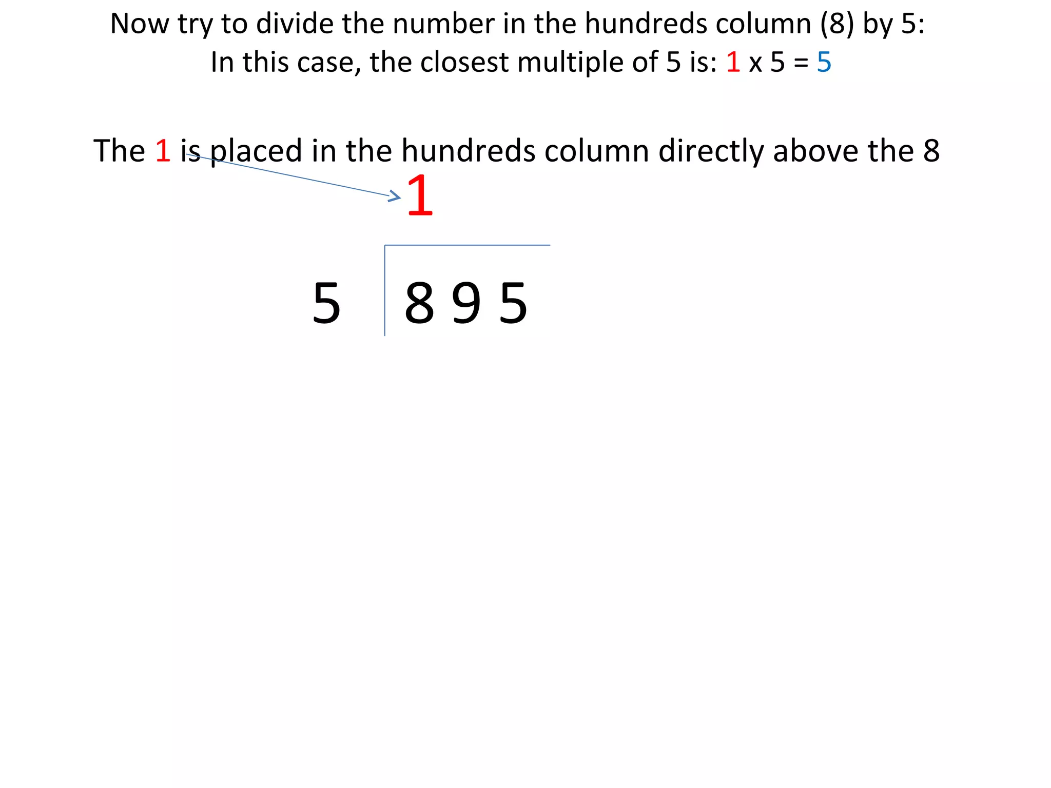 Dividing a 3 Digit Number by a 1 Digit Number | PPT