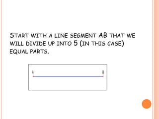 Dividing a segment into several equal parts | PPTX