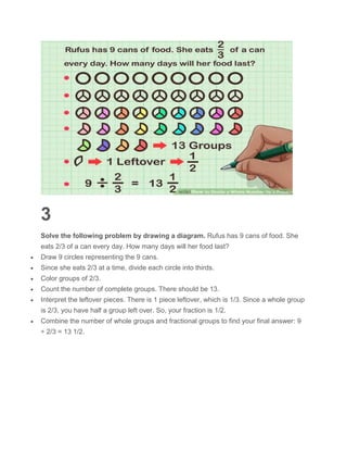 Dividing a whole number by a fraction | PDF